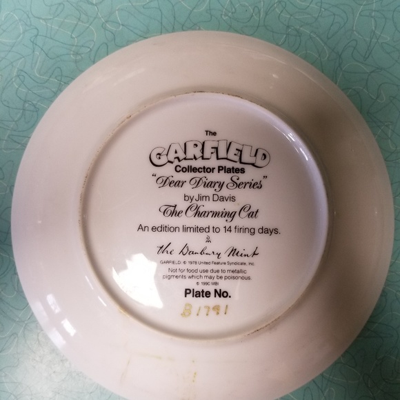 Other | Garfield Porcelain Plate | Poshmark